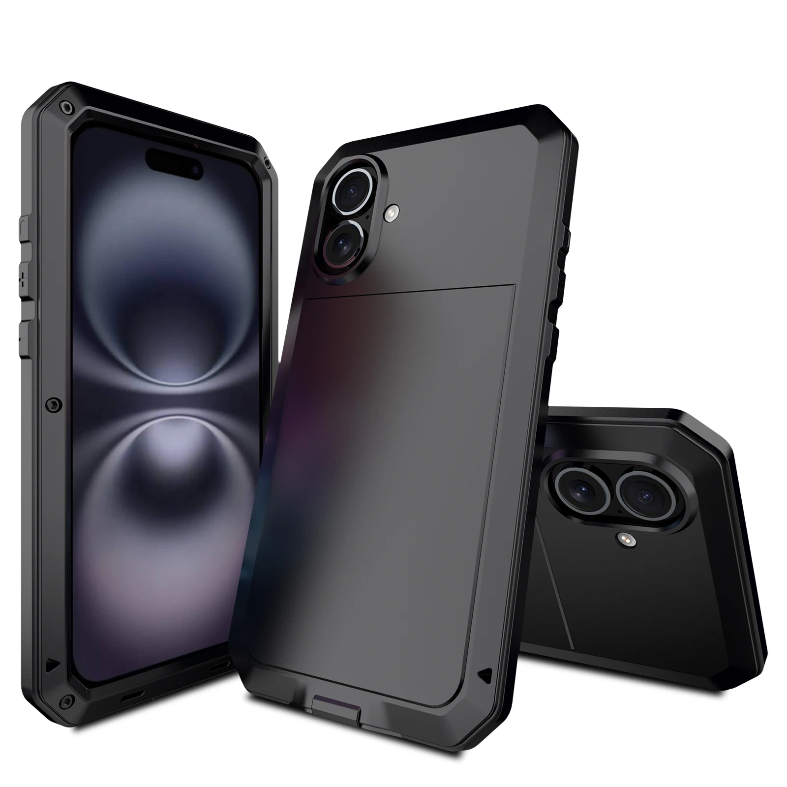 Metal armor, suitable for iPhone 16 Pro Max, 15,14,13,12,11 XS Max XR ...