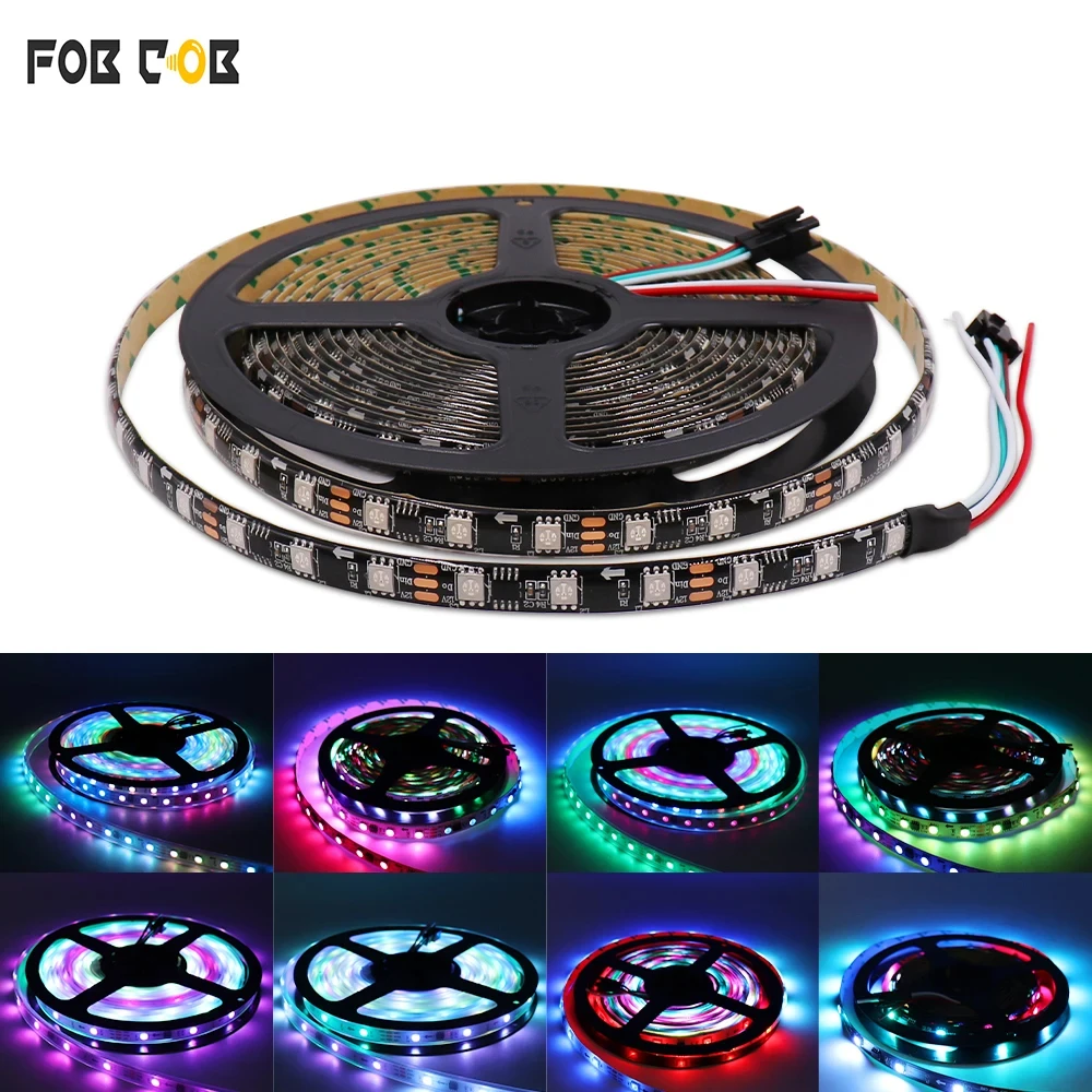 5V-12V-WS2811-WS2812B-RGB-Led-Strip-Addressable-RGB-Tape-LED-IP30-IP65 ...