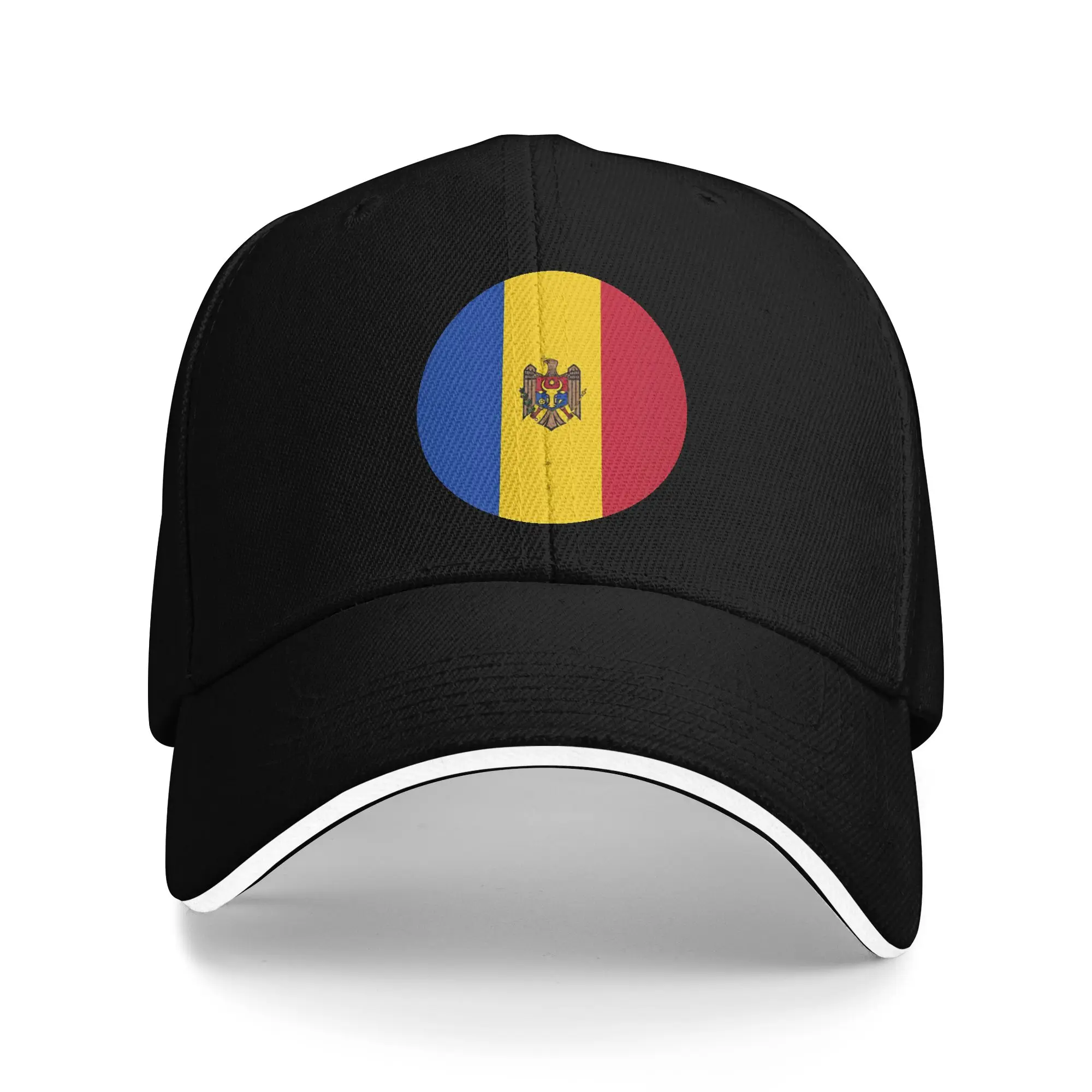 Summer Moldova Flag Baseball Cap Running Hippie Fashion Custom DIY Sun ...