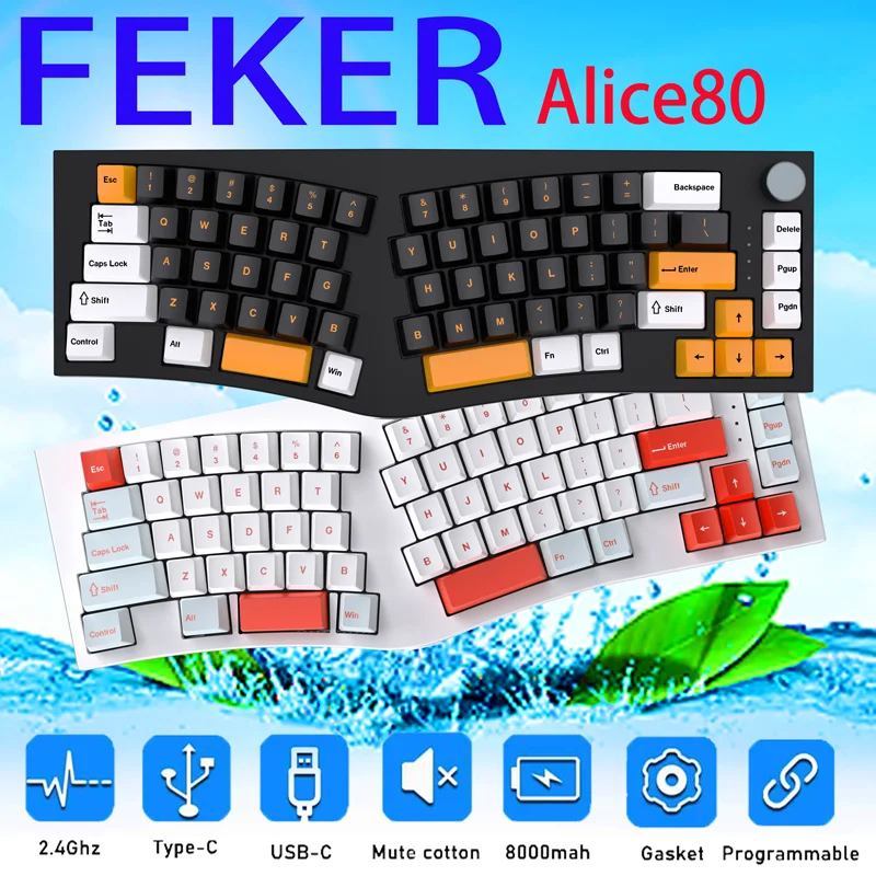Feker Alice80 Teclado Gamer Mechanical Keyboard South/north Rgb ...