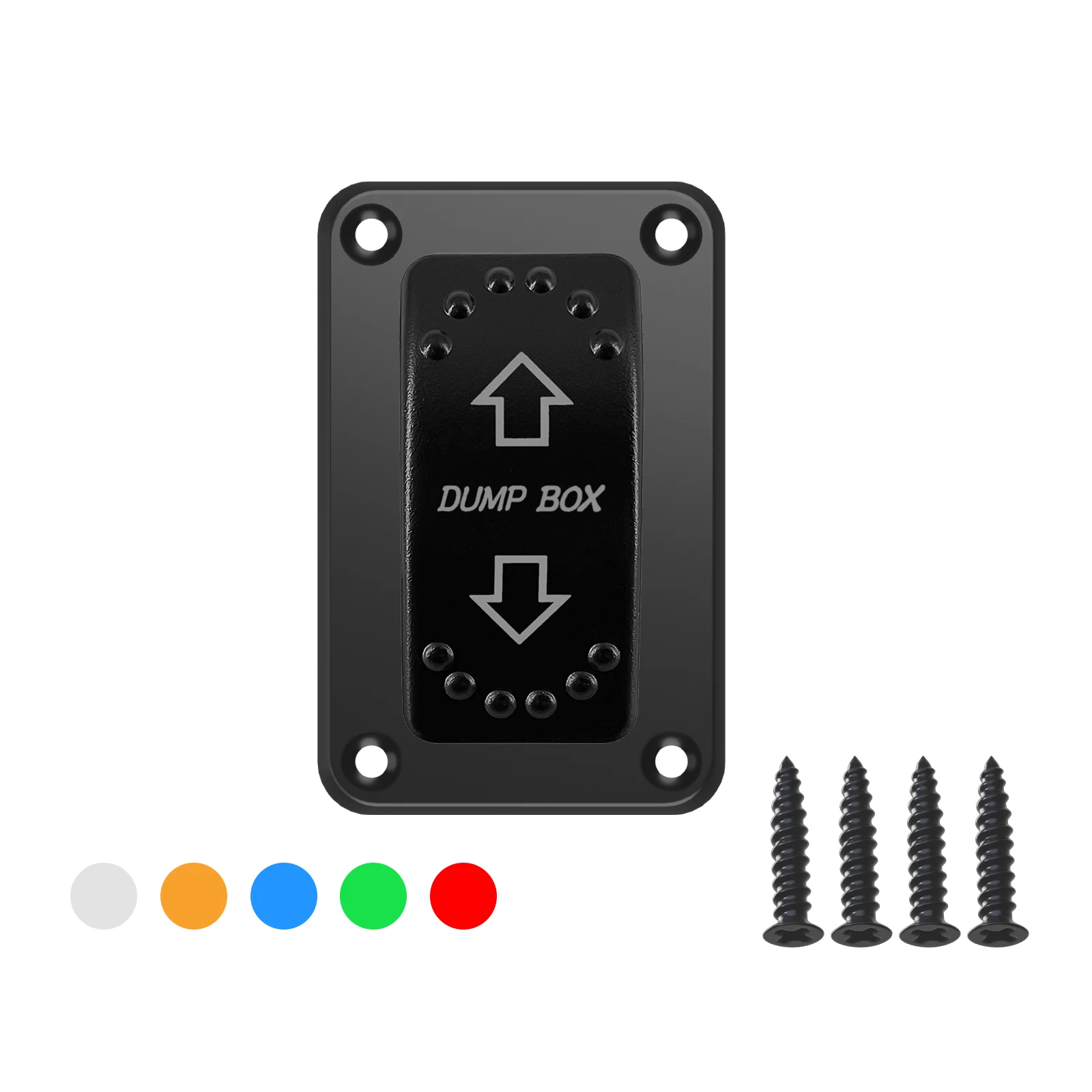 Momentary-Led-Rocker-Switch-DUMP-BOX-12V-24V-7Pin-ON-OFF-ON-DPDT ...