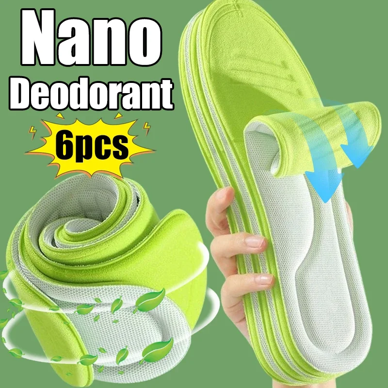 2-6pcs-Memory-Foam-Orthopedic-Insoles-Shoe-Pads-Men-Women-Nano ...