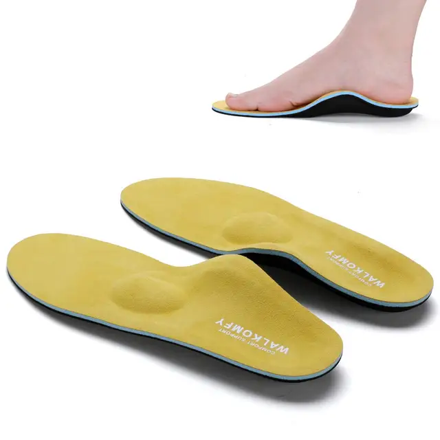 Walkomfy Eva Orthopedic Insoles For Flat Feet,Plantar Fasciitis Pain ...