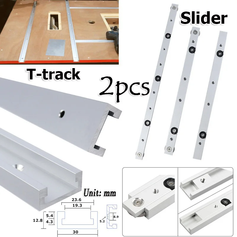 Aluminium-Alloy-Slot-Miter-Track-Slider-for-Router-Table-Saw-Miter ...