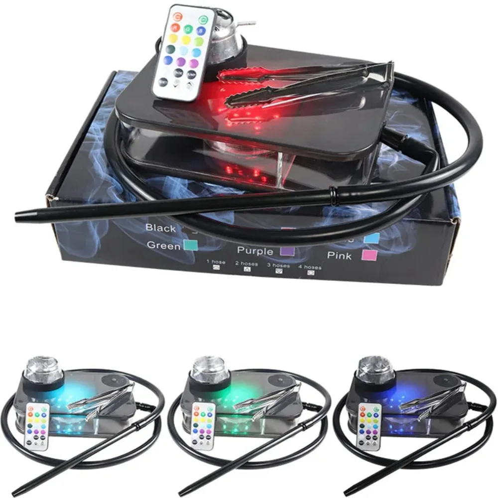 Acrylic-Smoking-Hookah-Acrylic-Shisha-with-LED-Light-Nargile-Cachimba ...