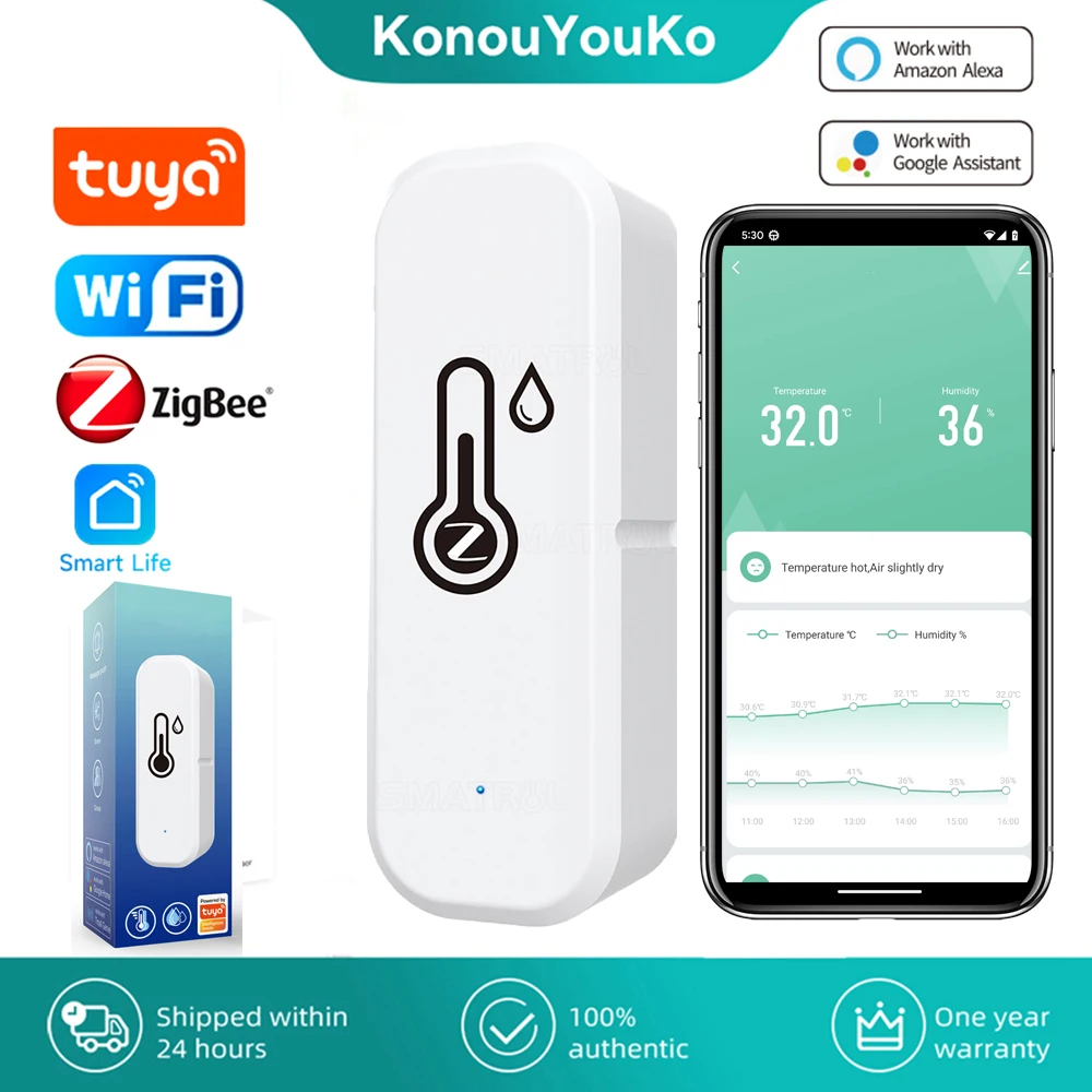 Tuya-ZigBee-Wifi-Temperature-and-Humidity-Sensor-Smart-Life-Remote-Monitor-Indoor-Hygrometer ...