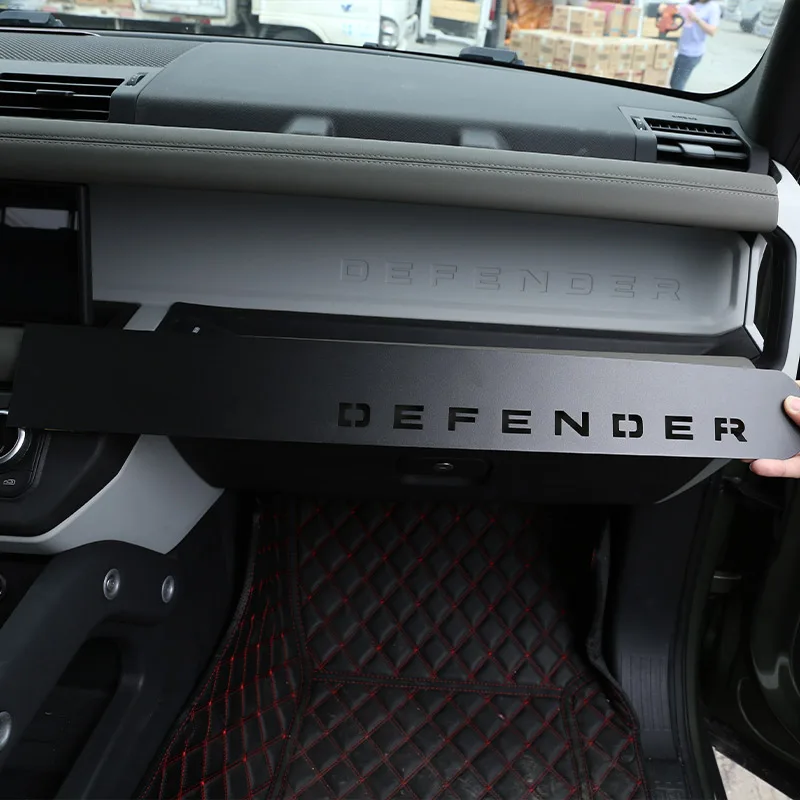 Aluminum-alloy-Car-Front-Dashboard-Defender-Wordmark-Decorative-Panel ...
