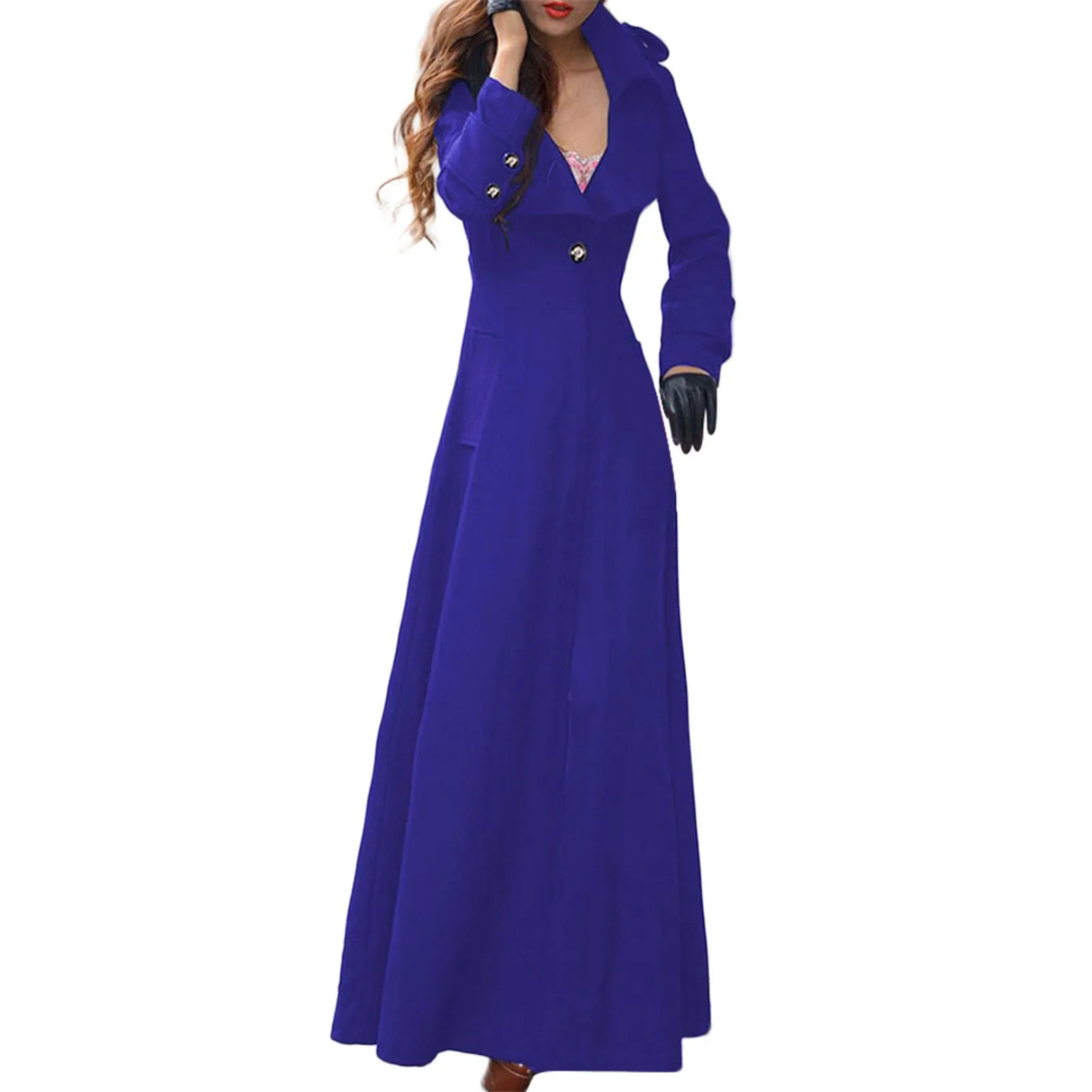 Women-S-Slim-Fit-Imitation-Wool-Coat-Extra-Long-Coat-Slim-Fitting-Floor ...