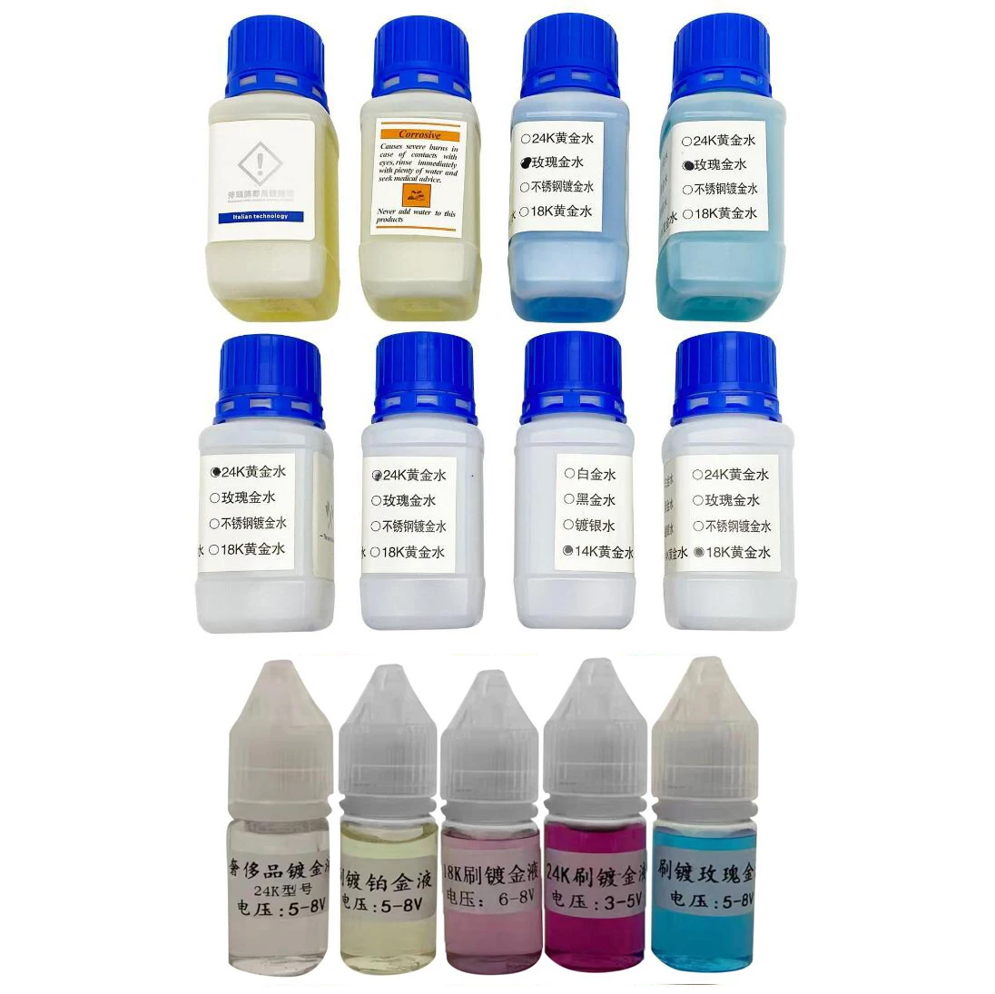 100ml-14K-18K-24K-Platinum-Rhodium-Soak-Plating-Solution-Jewelry-Bath-Plating-Electroplating ...