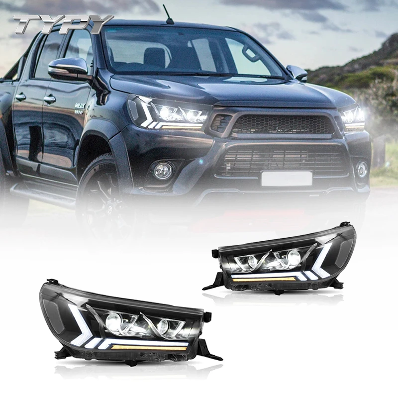 Car-LED-Head-Lamplamp-Plug-and-Play-for-TOYOTA-HILUX-Headlight-2015 ...