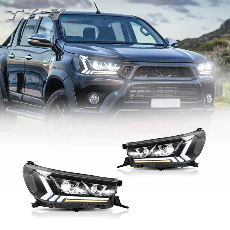Car Led Head Lamplamp Plug And Play For Toyota Hilux Headlight 2015 ...