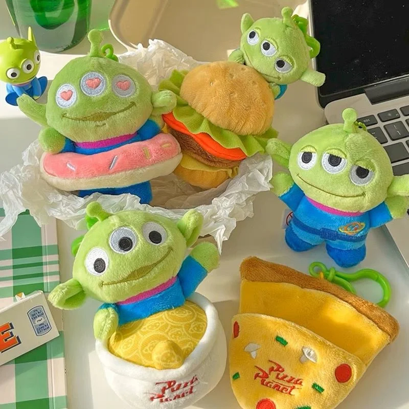 10cm-Disney-Anime-Toy-Story-Plush-Doll-Keychain-Alien-Three-eyed-Boy-Q ...