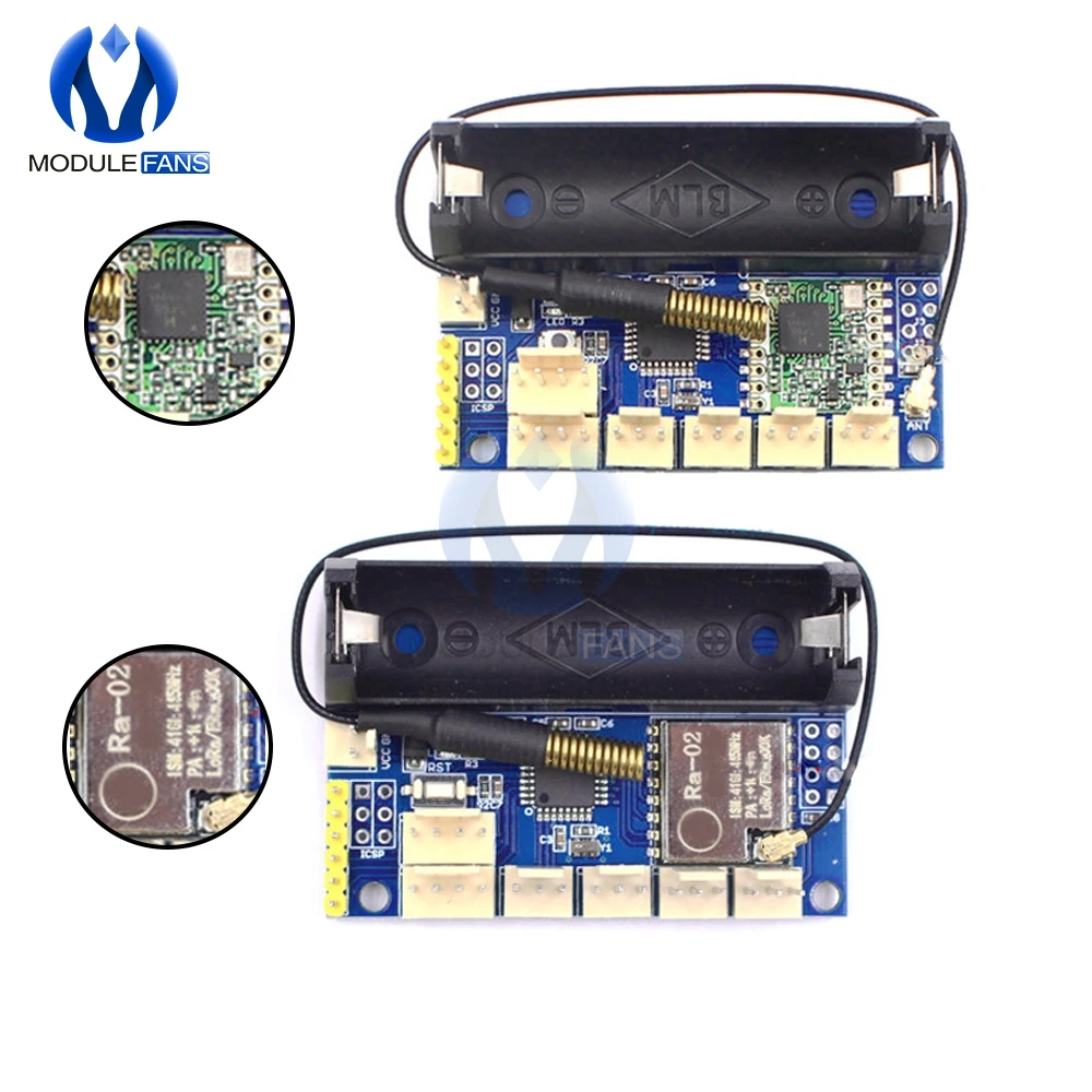 Nodo de Radio LoRa V1.0 V2.0 2,4G, módulo inalámbrico RFM95 RFM98 para Arduino ATmega328P ...