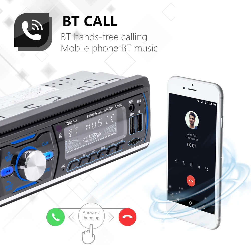 Am fm cd bluetooth car stereo store