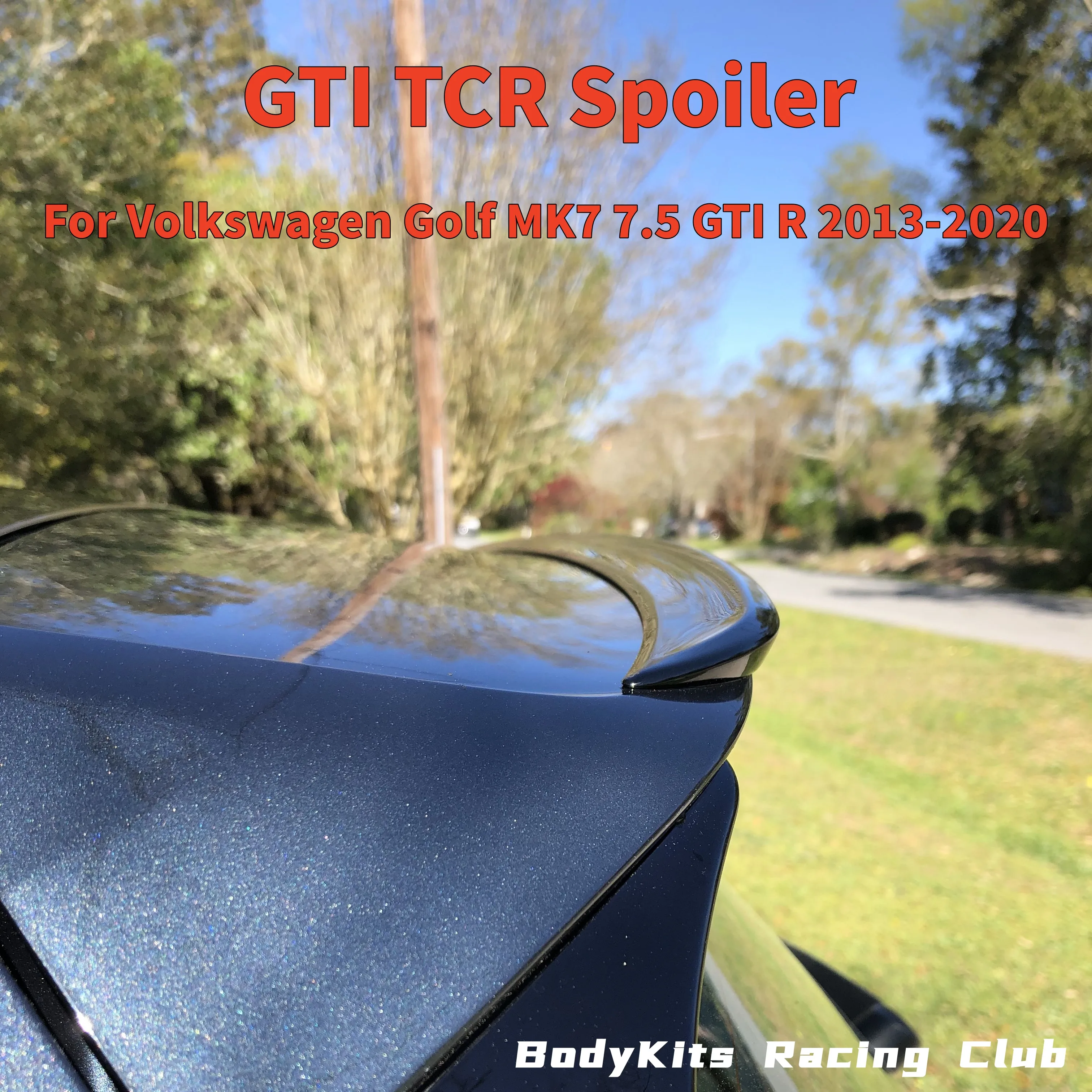 TCR-Roof-Spoiler-Wing-Lip-Gloss-Black-For-Volkswagen-Golf-7-7-5-MK7-MK7 ...