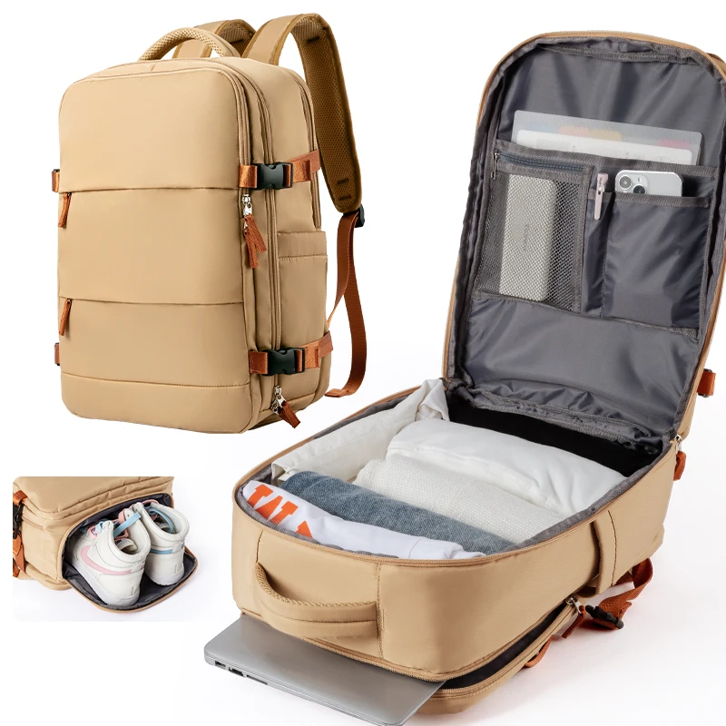 Waterproof-Travel-Backpack-Airplane-Carry-On-Backpack-Large-Capacity ...