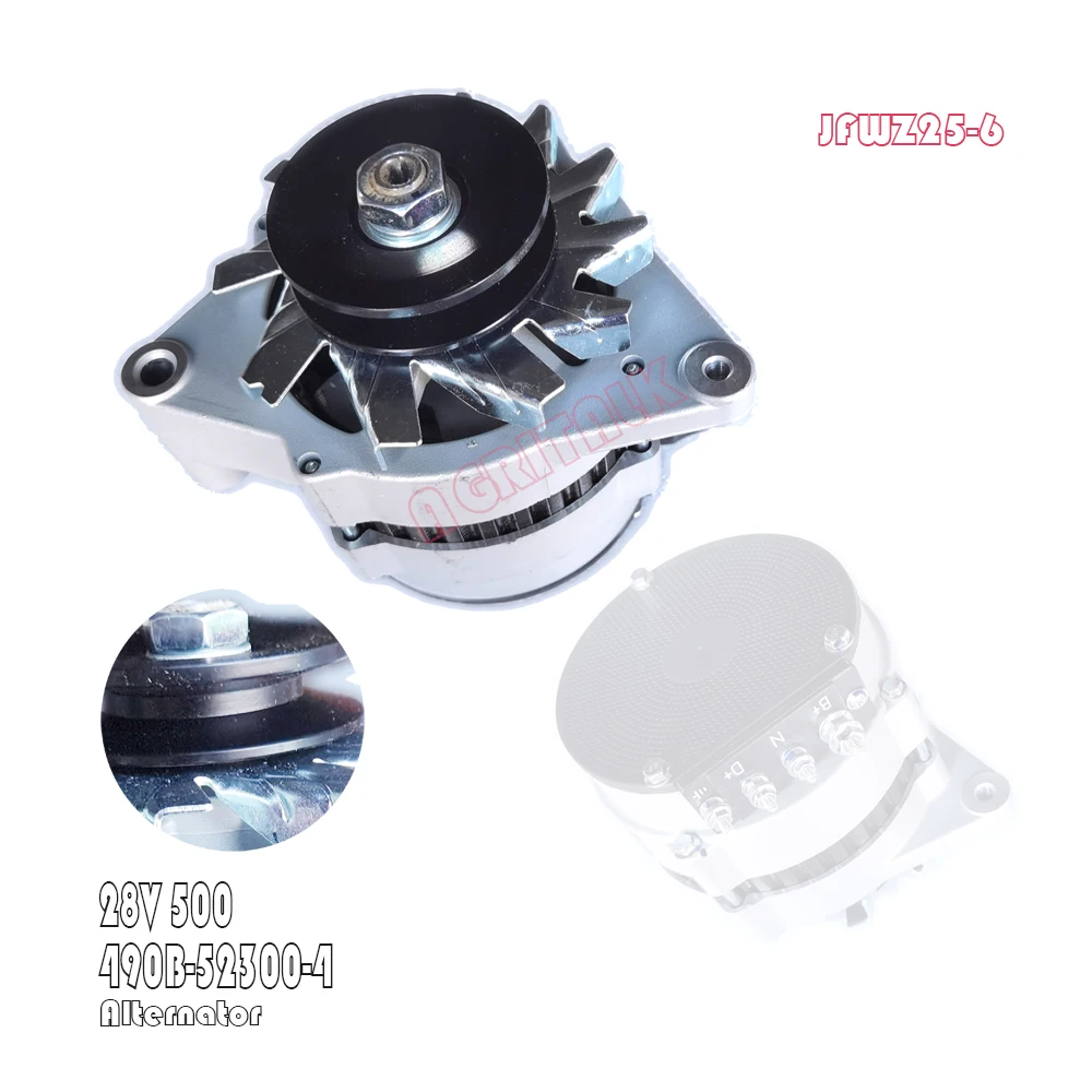 Alternator JF15 14V / JF131AX 350W / JFWZ25-6 28V / JFWZ17P-1 / JFW17P ...