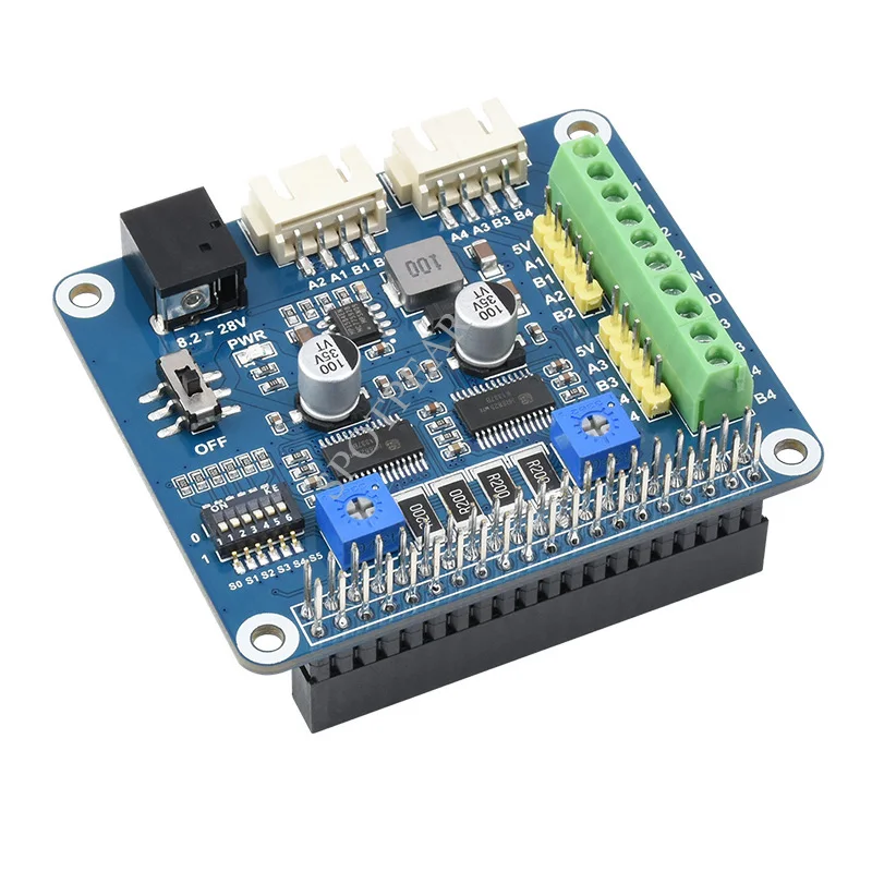 Raspberry-Pi-Stepper-Motor-HAT-HAT-Drives-Dois-Motores-Stepper-At-1-32 ...