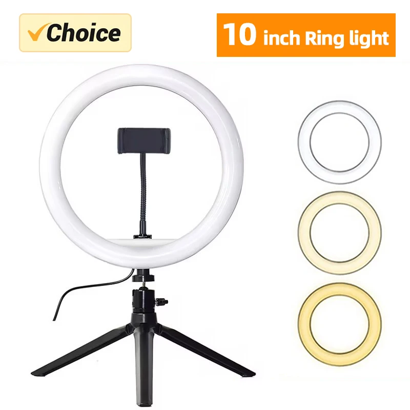 10inch-26cm-Selfie-Ring-Light-Photography-Fill-Lighting-Led-Ring-Lamp-for-Video-Recording-Live ...