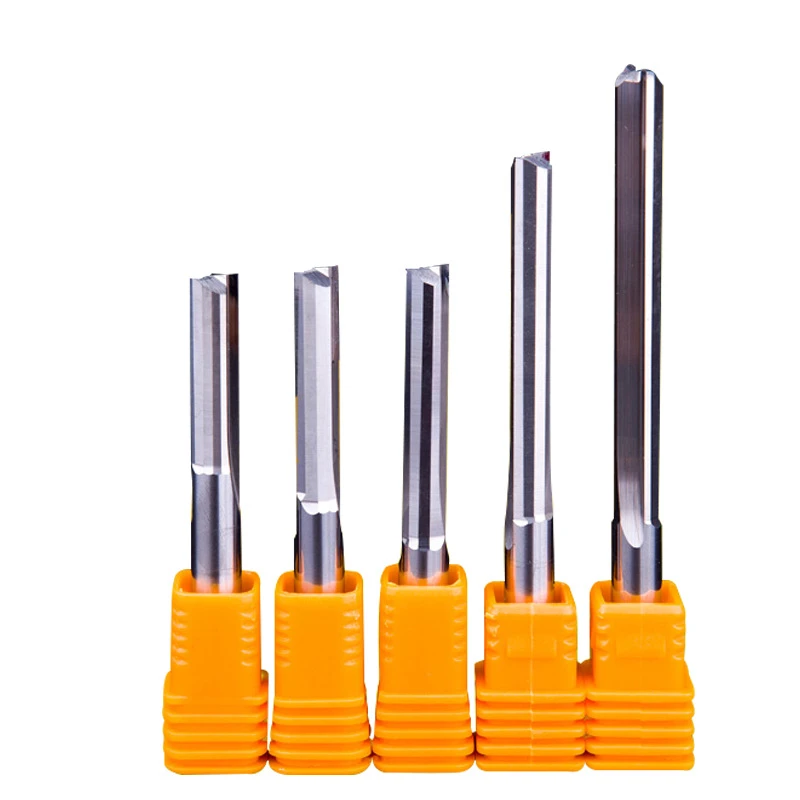 1pcs 6mm 8mm Two Flutes Straight Router Bits For Wood Cnc Straight ...