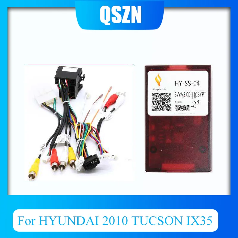 QSZN Canbus box Adaptor Decoder For HYUNDAI 2010 TUCSON IX35 16Pin ...