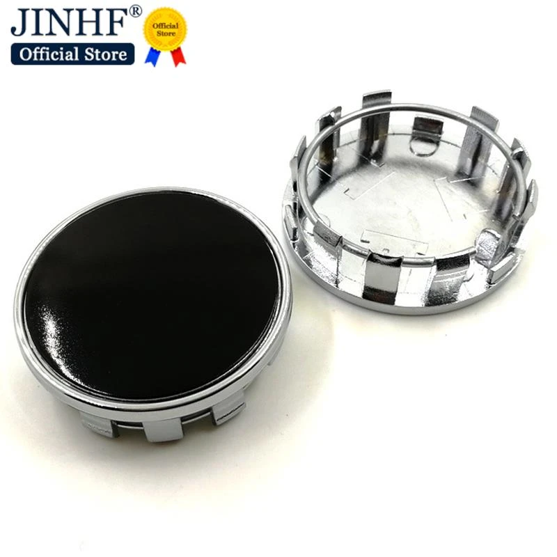 New 68mm Full Black Car Wheel Hub Center Caps Auto Rim Dust-Proof Cover ...