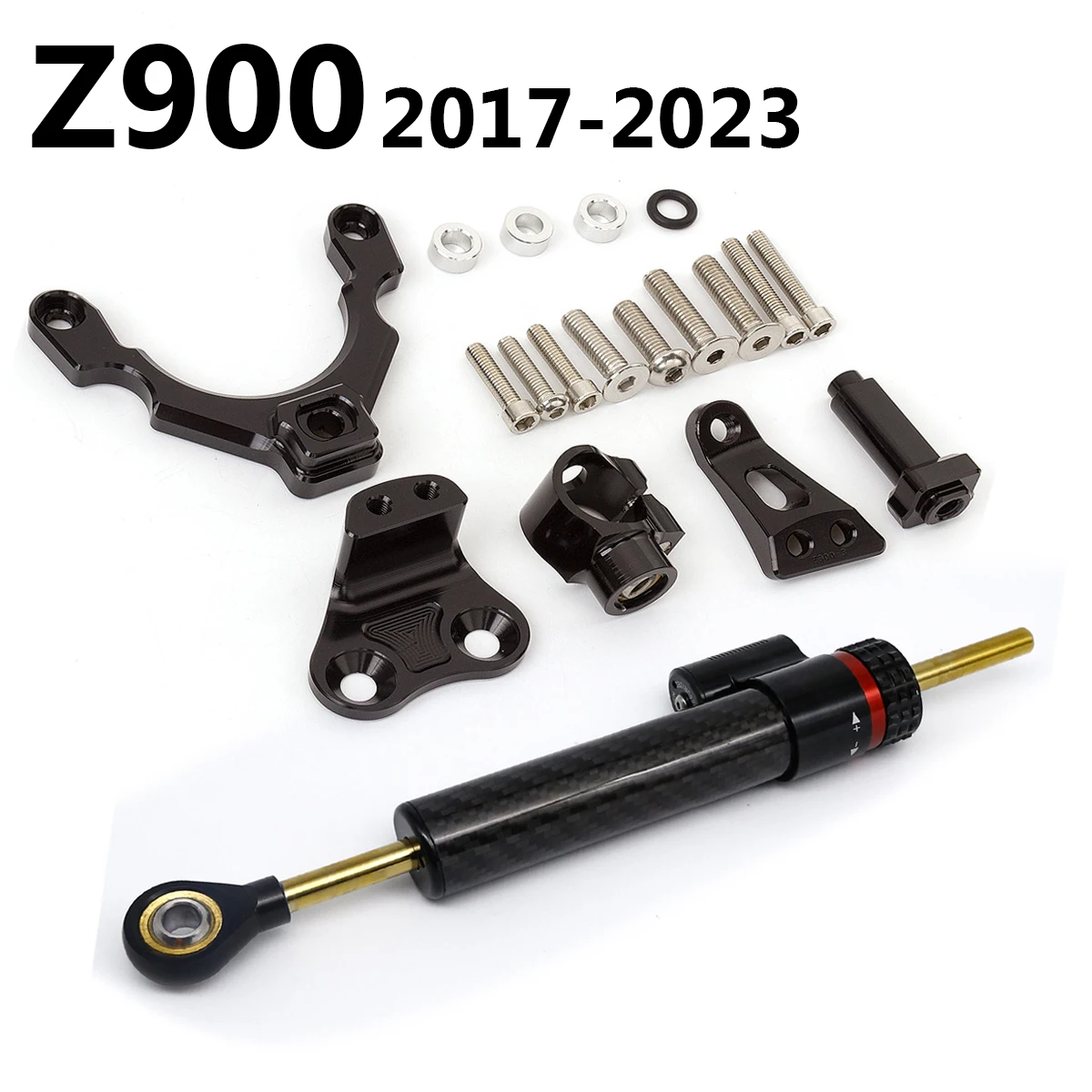 Fiber Carbon Steering Damper Stabilizer Motorcycle For Kawasaki Z900 Z ...