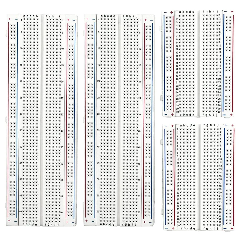 4PCS 400 Points Breadboard 830 points Breadboard kit MB-102 Solderless ...