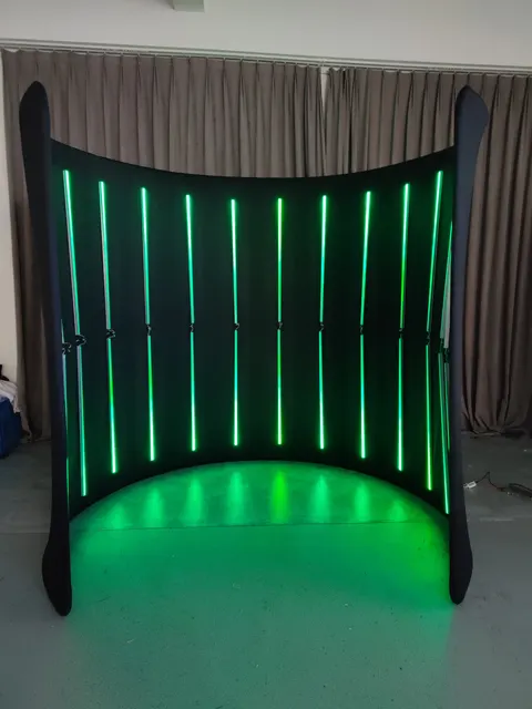 8x8x5ft open RGB colors changing 360 enclosure custom print logo on ...