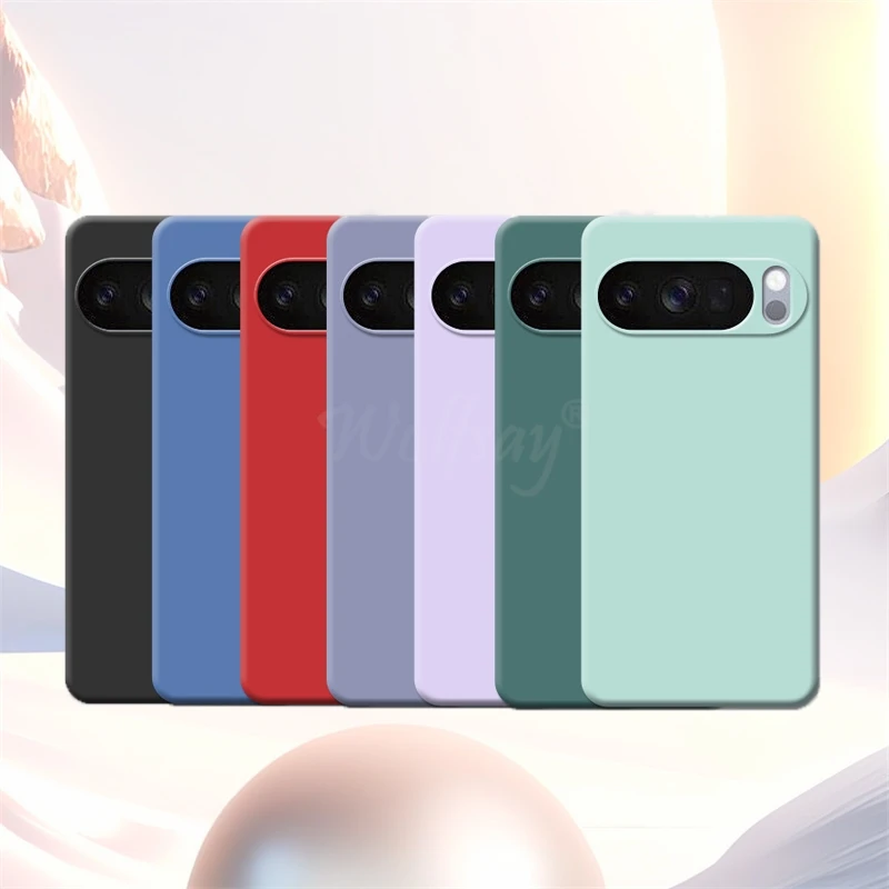 Para Google Pixel 10 funda de goma de silicona líquida TPU cubierta ...