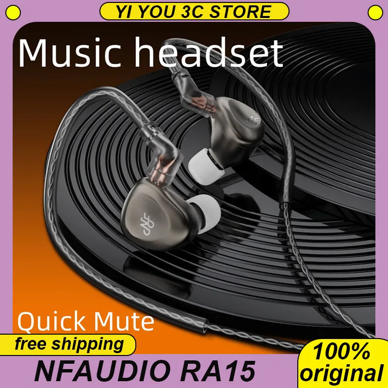NFaudio-RA15-Dual-Tone-Music-Earphones-HIFI-Gaming-Monitoring-Headset-Replaceable-Tuning-Sound ...