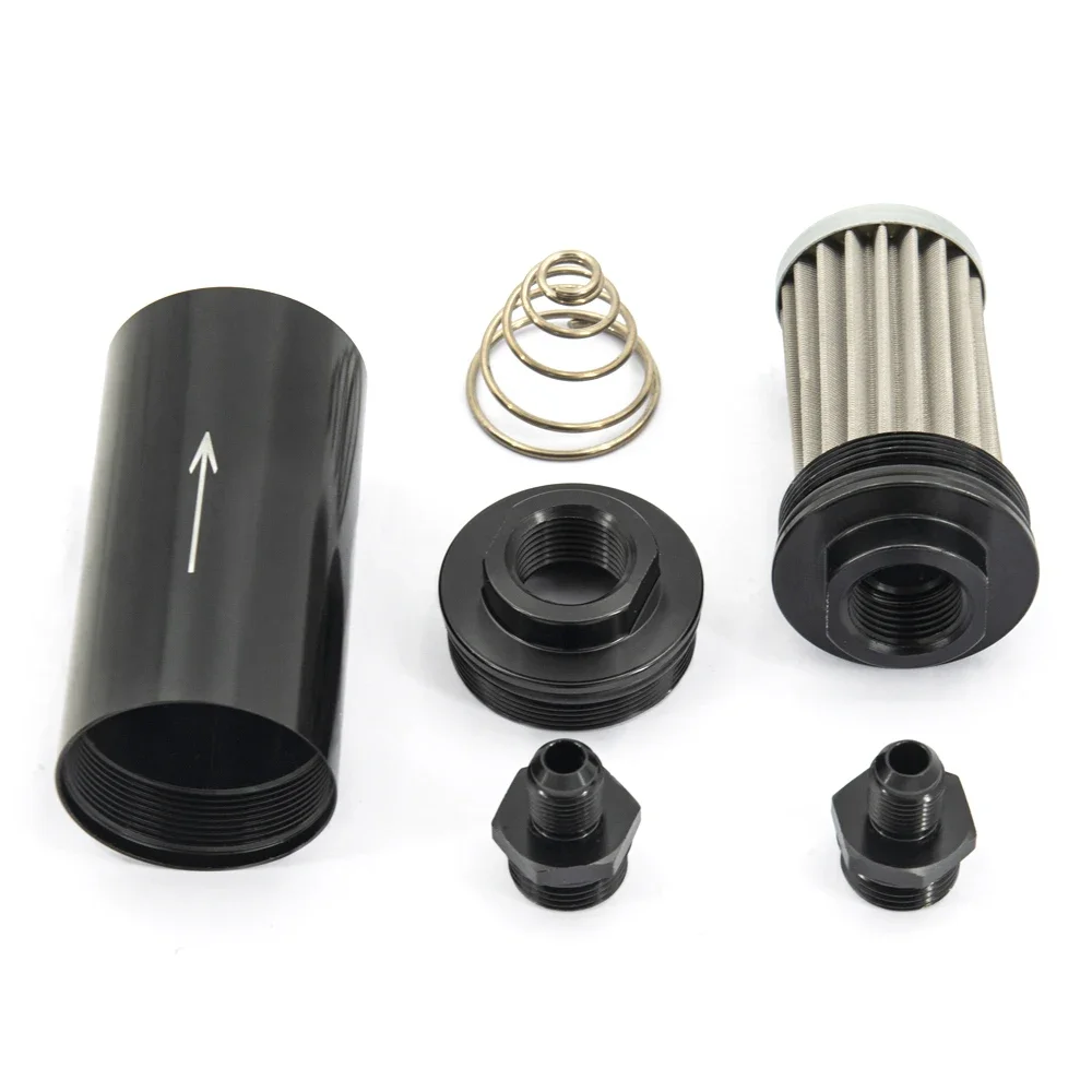 Universal E85 Performance Aluminum Fuel Filter High FLOW 100 Micron ...