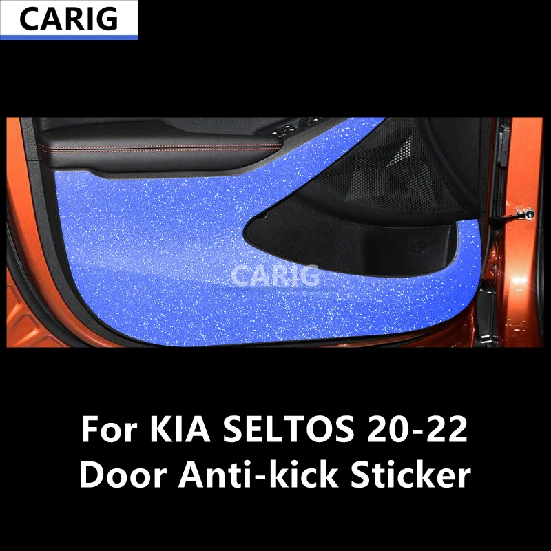 For-KIA-SELTOS-20-22-Door-Anti-kick-Sticker-Modified-Carbon-Fiber ...