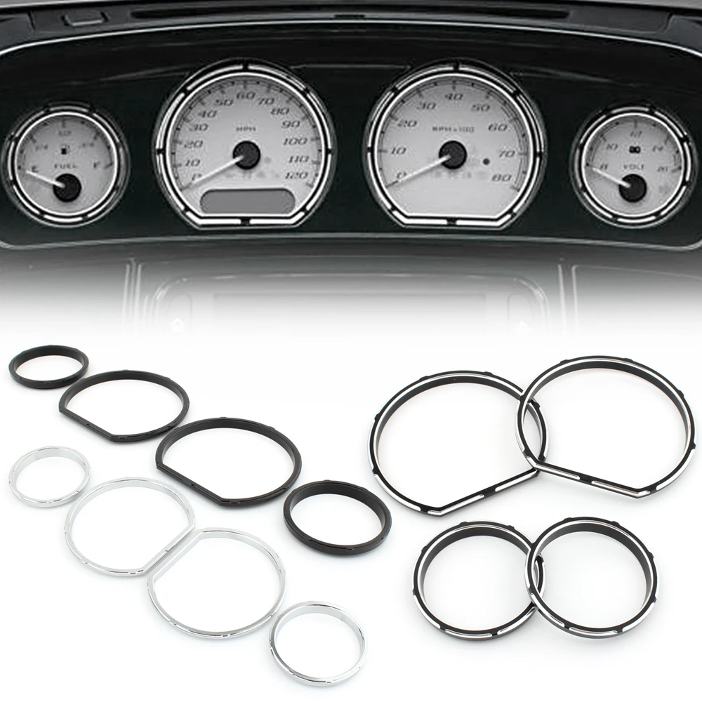 Motrocycle-Speedometer-Tachometer-Gauge-Bezel-For-Harley-Touring ...