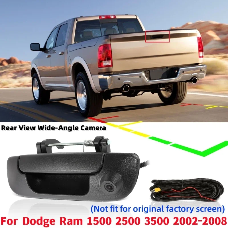 Car Tail Door Trunk Handle Rear View Camera Wide Angle Reverse Parking ...
