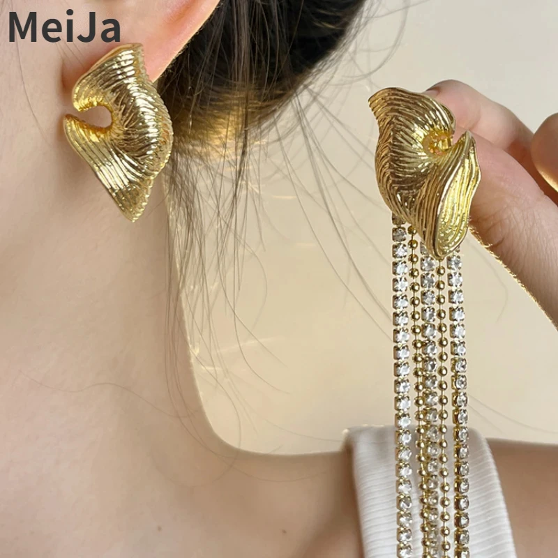 Fashion-Jewelry-Luxury-Temperament-Asymmetrical-Tassel-Earrings-2024 ...