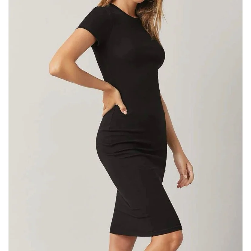 Women-s-short-sleeved-short-sleeved-short-sleeved-shallow-neck-fashion ...