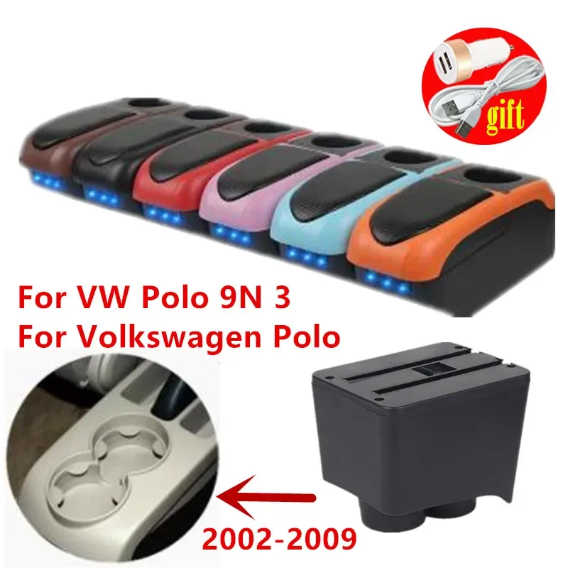 For-Volkswagen-Polo-Armrest-box-For-VW-Polo-9N-3-Car-Armrest-box-2002 ...