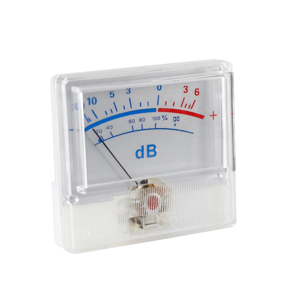 VU-Level-Meter-Gauge-White-Panel-LED-Backlight-Power-Amplifier-Audio-VU ...