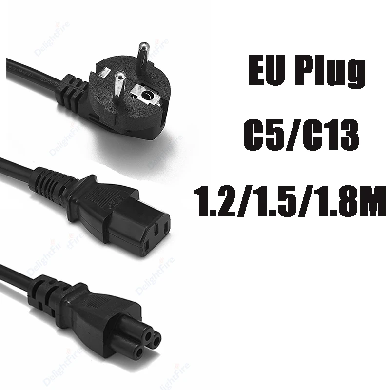 PC-Laptop-Power-Cable-1-2m-EU-Plug-IEC-C5-Power-Adapter-Extension-Cord ...