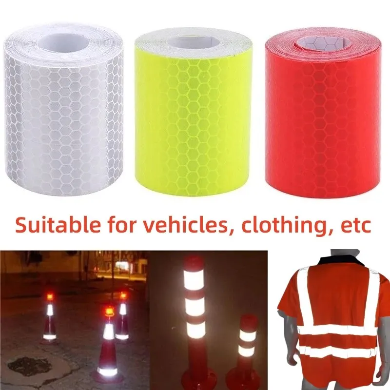 1PC-100cm-5cm-Warning-Light-Reflector-Protective-Sticker-Warning-Tape ...