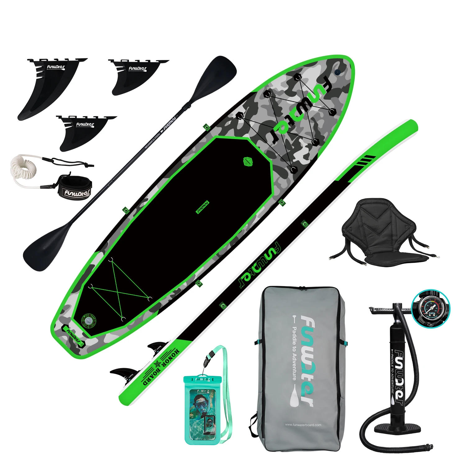 FUNWATER-Tabla-de-Paddle-de-11-pulgadas-tabla-de-surf-inflable-con ...