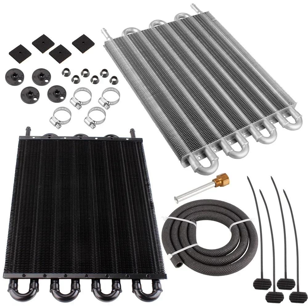 4-Row-6-Row-8-Row-Aluminum-Universal-Oil-Cooler-Oil-Radiator-Car-Air ...