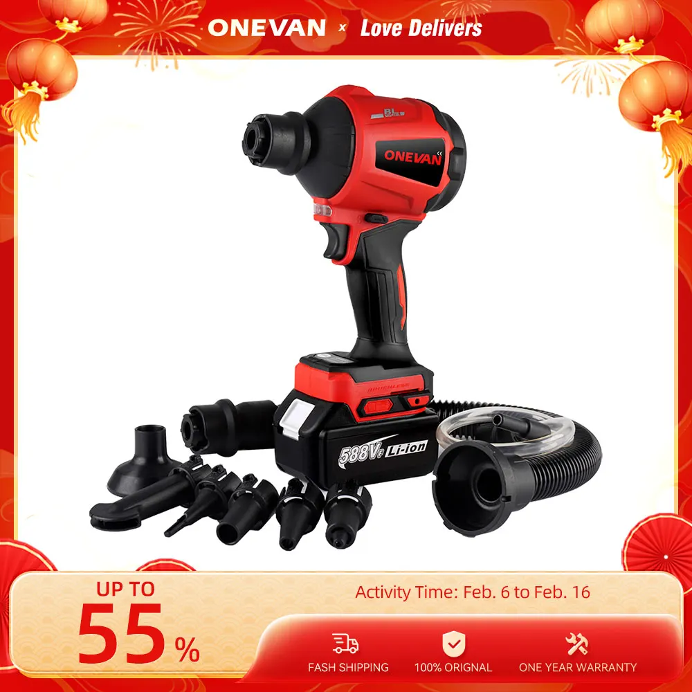 ONEVAN-80000RPM-Brushless-Air-Blower-Wireless-Blower-Battery ...