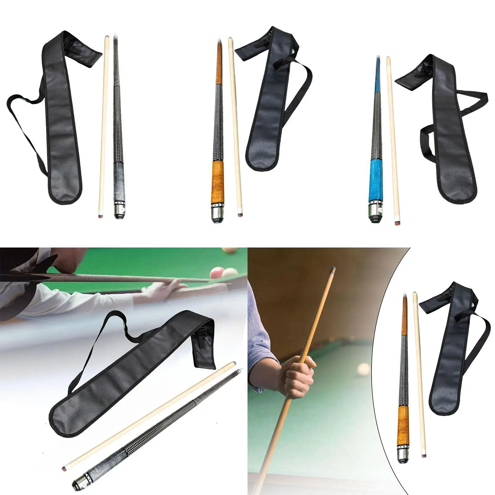 Pool Cue Billiard Cue 13mm Tip Full Size 58" Billiard Pool Stick ...