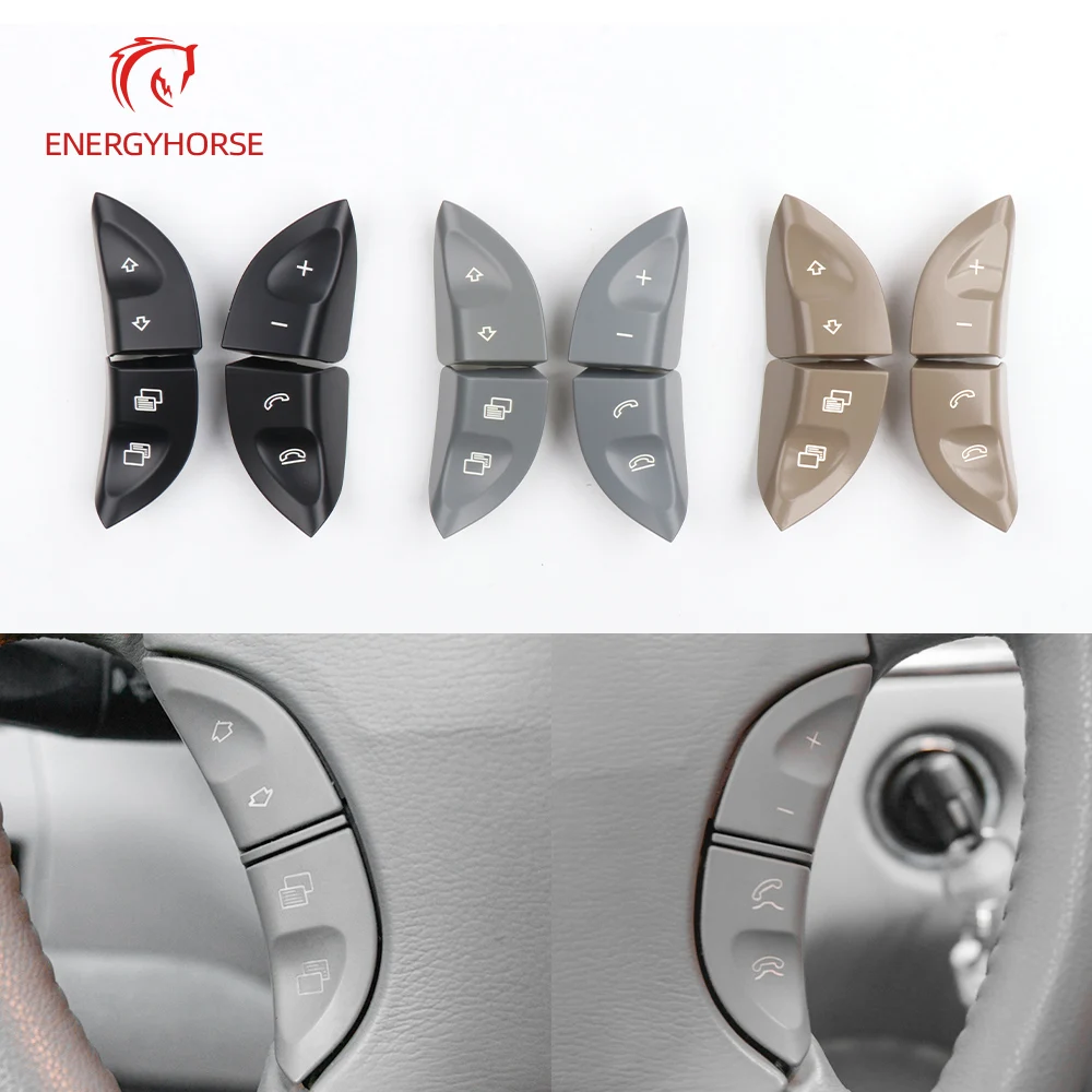 W220 Car Steering Wheel Switch Control Buttons Cover Multi-function ...