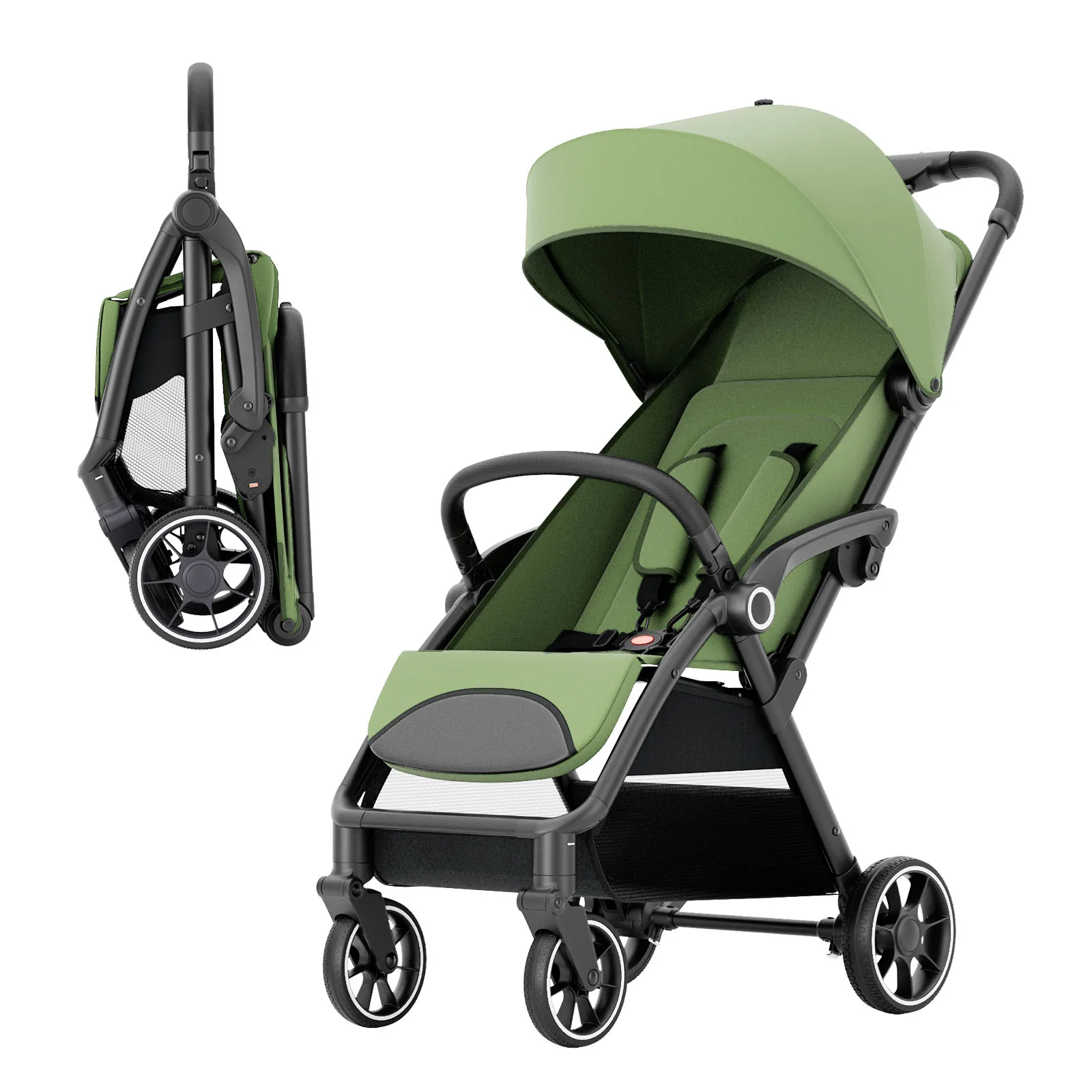 High-View-Portable-Baby-Stroller-Compact-Lightweight-Travel-Stroller ...