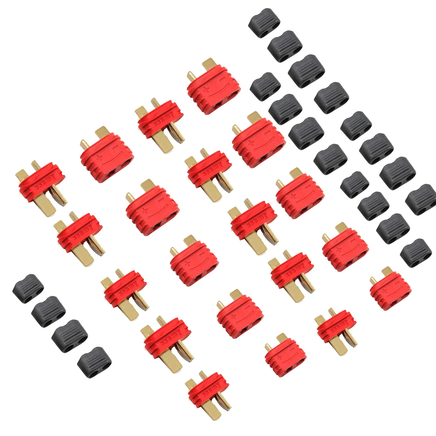 2-5-10-Paare-amass-Uprated-ummantelte-T-Stecker-Steck-verbinder-Dean ...