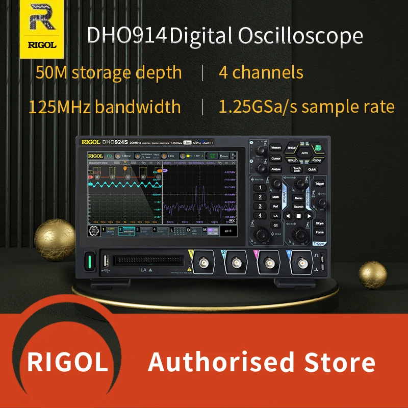 RIGOL-DHO914-DHO914S-DHO924-DHO924S-100MHz-bandwidth-2-4CH-Digital ...