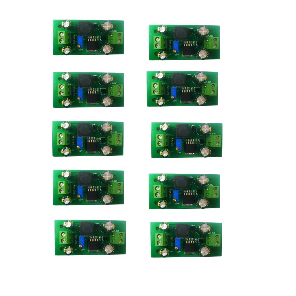 10-Pcs-DIN-Rail-mount-LM2596-XL2596S-ADJ-Power-supply-module-DC-DC-Step ...